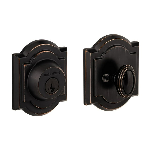 Baldwin 380 Arched Sgl Cyl Deadbolt Featuring Smartkey in VB - Walmart.com