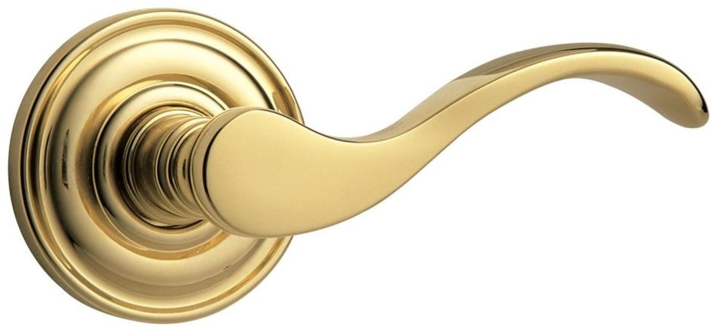 Baldwin 5455V.Pass 5455V Passage Door Lever Set - Brass - Walmart.com