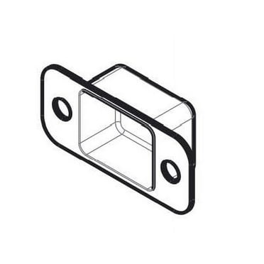 Baldwin 6340 Latch and Deadbolt Straight Lip Entrance Mortise Strike ...