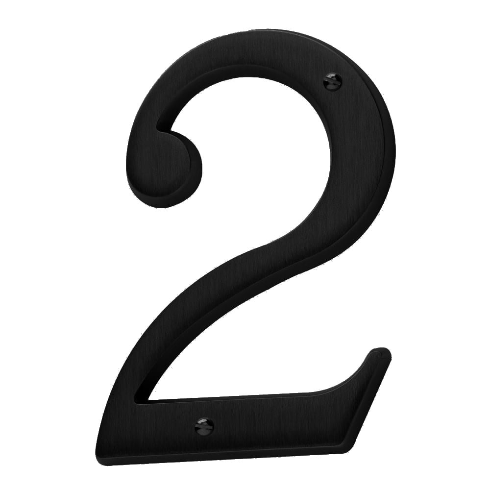 Baldwin 90672190# 2 House Number Flat, Black - Walmart.com