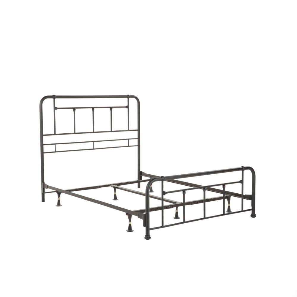 Baldwin Complete Metal Bed and Steel Support Frame with Detailed ...