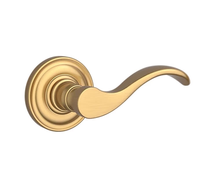 Baldwin Fd.Cur.R.Trr Curve Non-Turning Two-Sided Dummy Door Lever Set ...