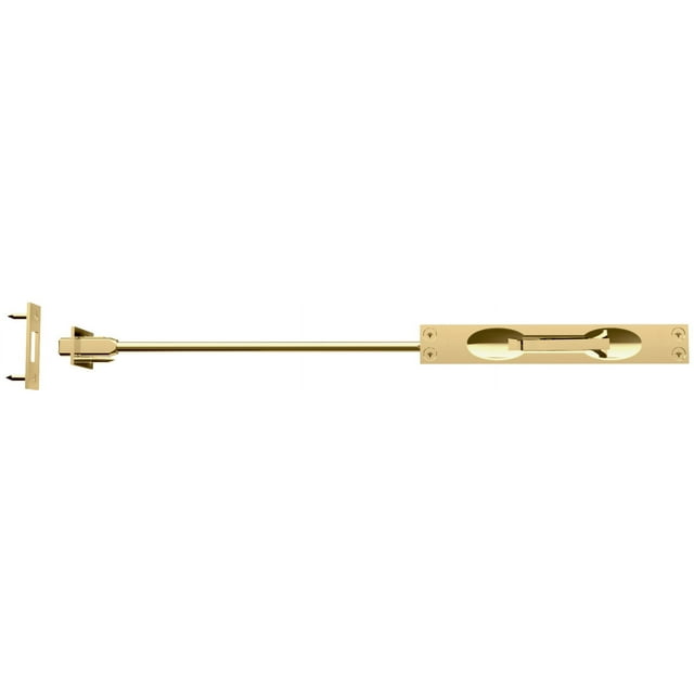 Baldwin 0600.12 12" Solid Brass Flush Bolt For Wood/Metal Doors - Brass - Walmart.com