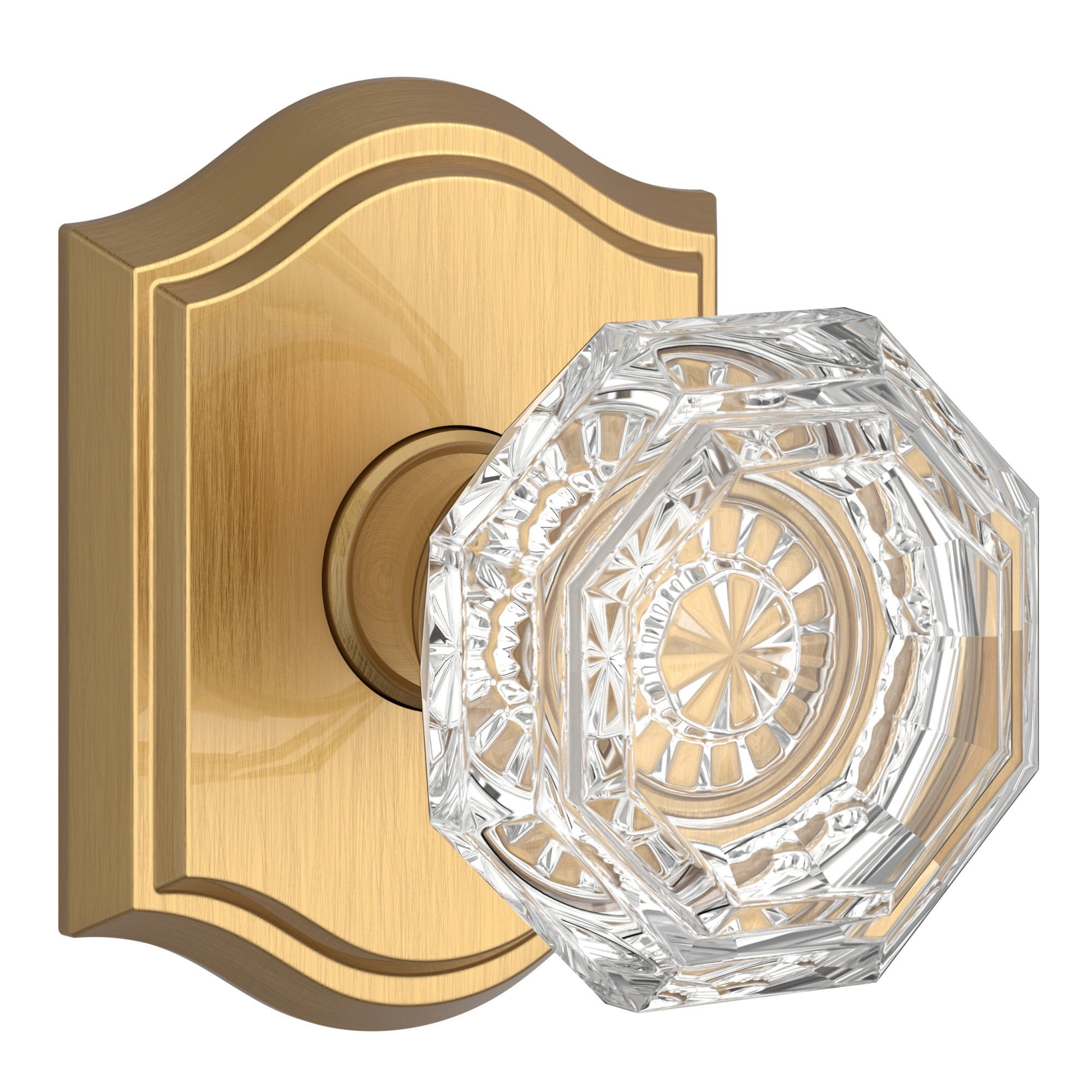 Baldwin Hd.Cry.Tar Crystal Non-Turning One-Sided Dummy Door Knob - Brass - Walmart.com