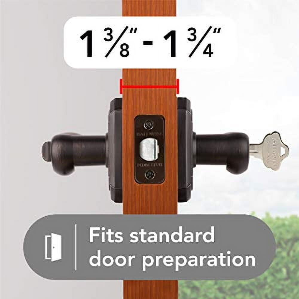 Baldwin Madrina, Entry Door Handle Reversible Lever with Keyed Lock ...