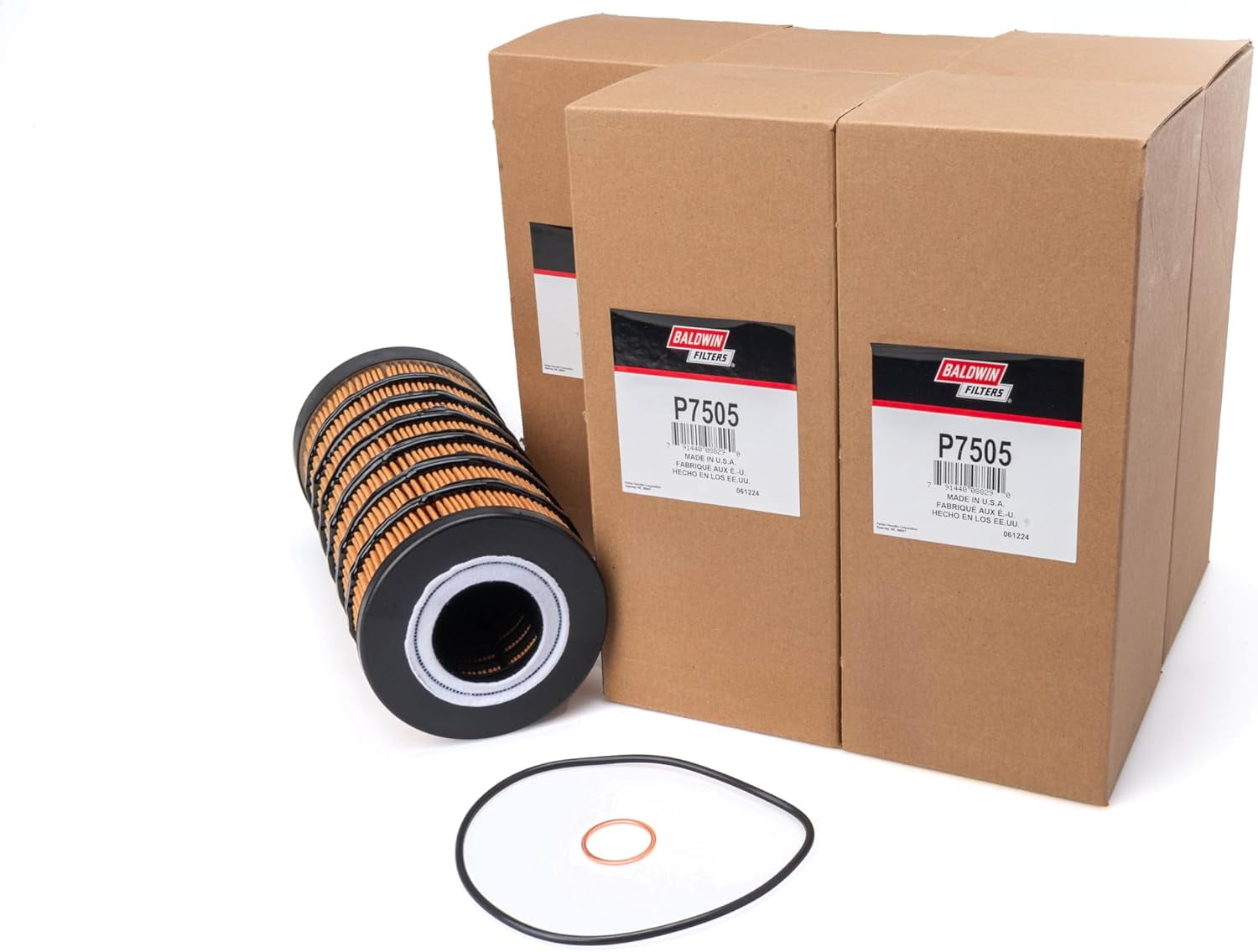 Baldwin P7505 Oil Filter Element, Heavy Duty, Fit For Freightliner ...
