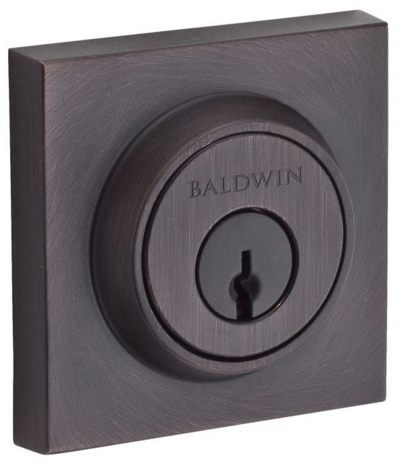 Baldwin Reserve SCCSD112S Single Cylinder Contemporary Square Deadbolt ...