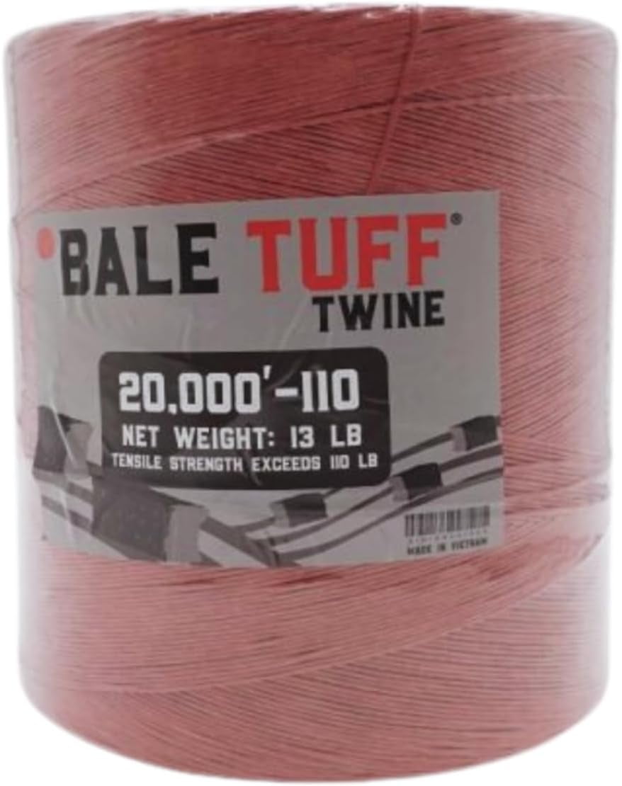 Bale Tuff, Orange Baling Twine 110x20,000 ft, Farm-Grade Quality Twine ...