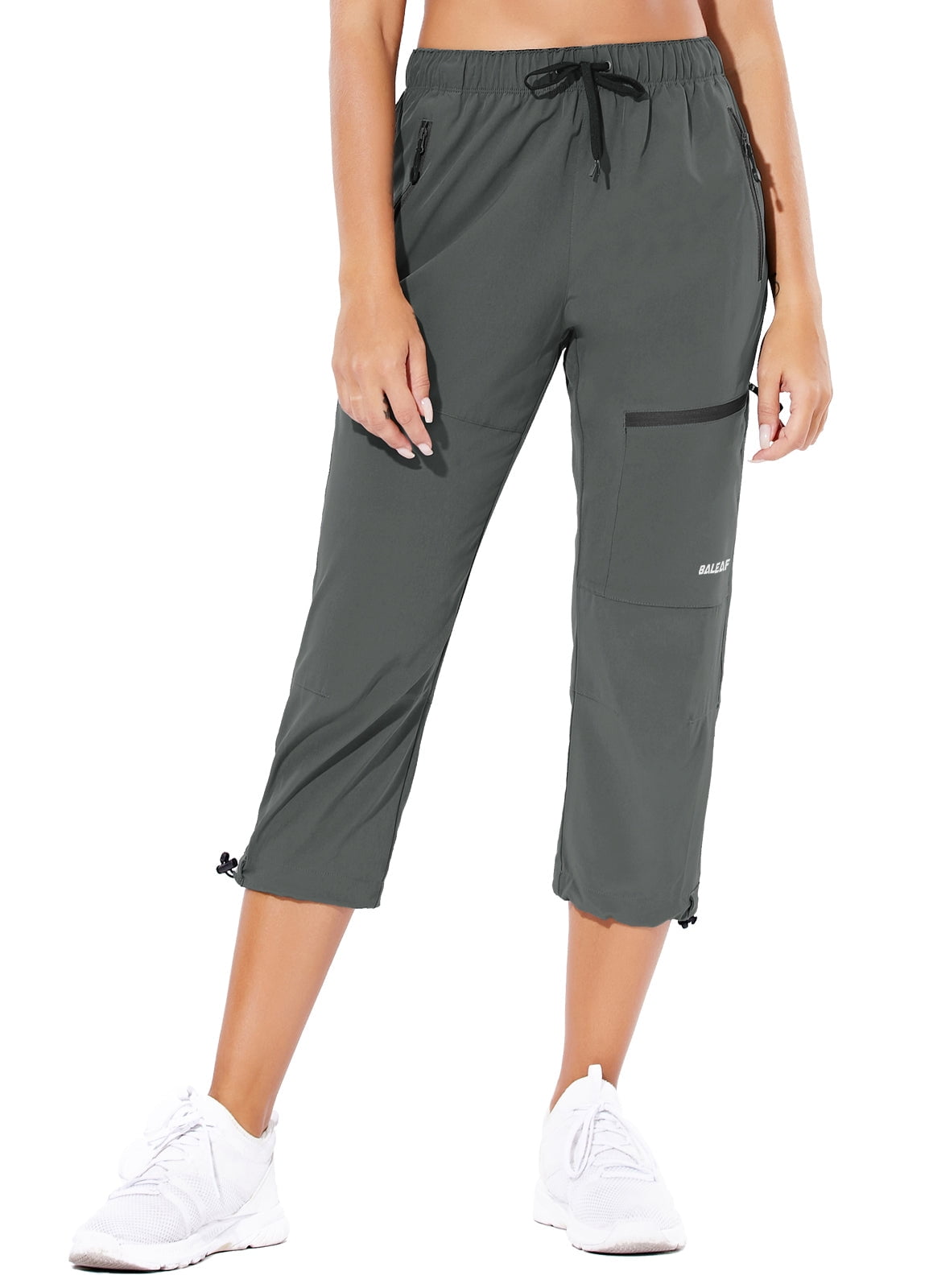 Baleaf Women's Hiking Cargo Capris Outdoor Lightweight Water Resistant ...