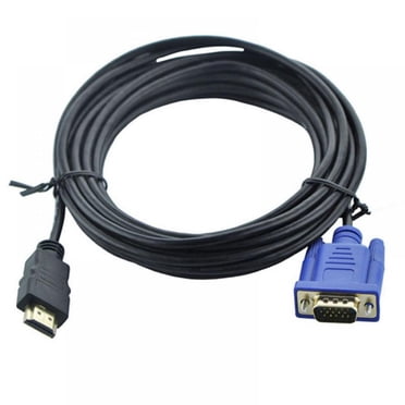 6FT HDMI-Compatible Male to VGA Male PC Cord, 1080P HD Digital Audio ...