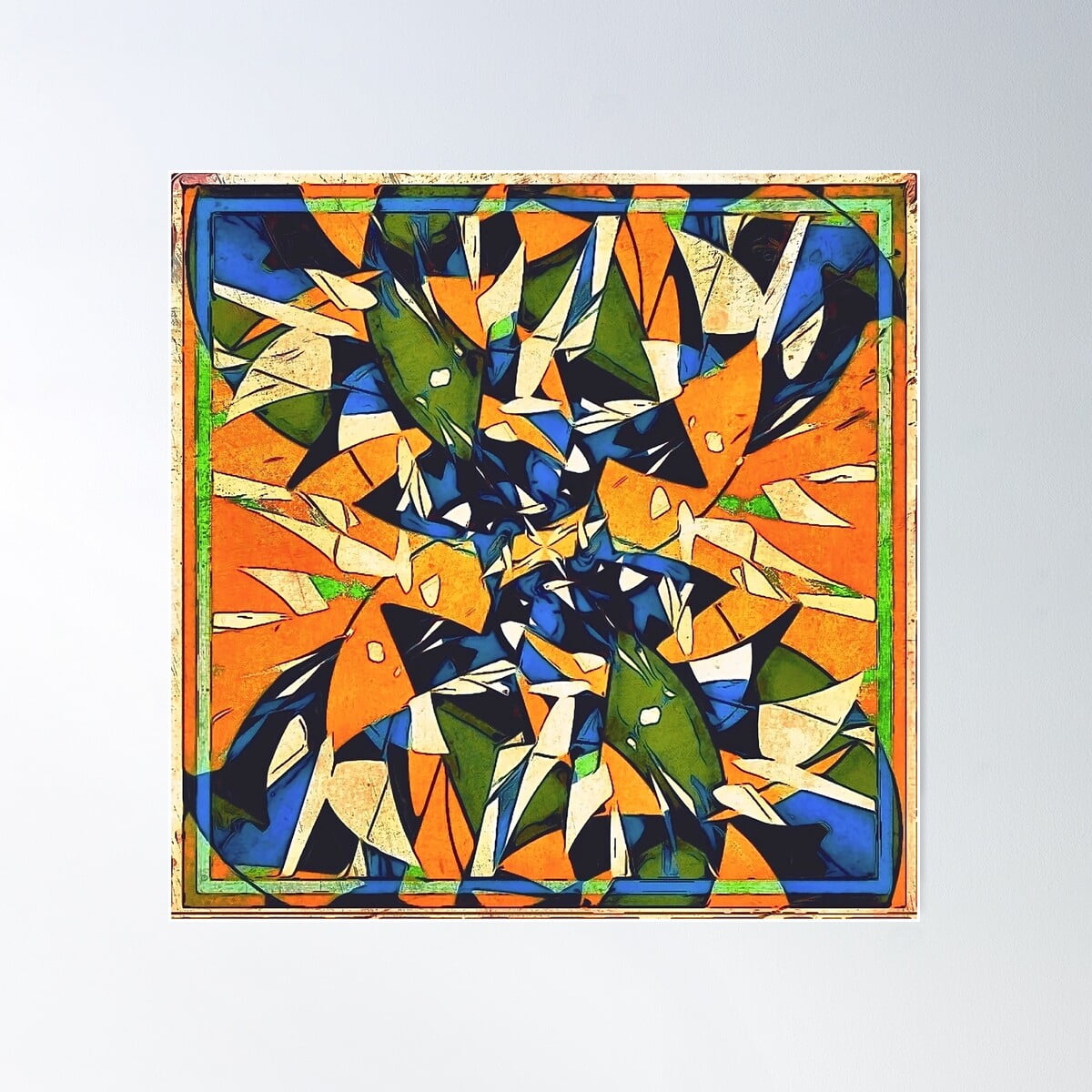 Balena Poster Wall Art, Modern Wall Decor For Living Room Bedroom, 17x17 UNFRAMED - Walmart.com