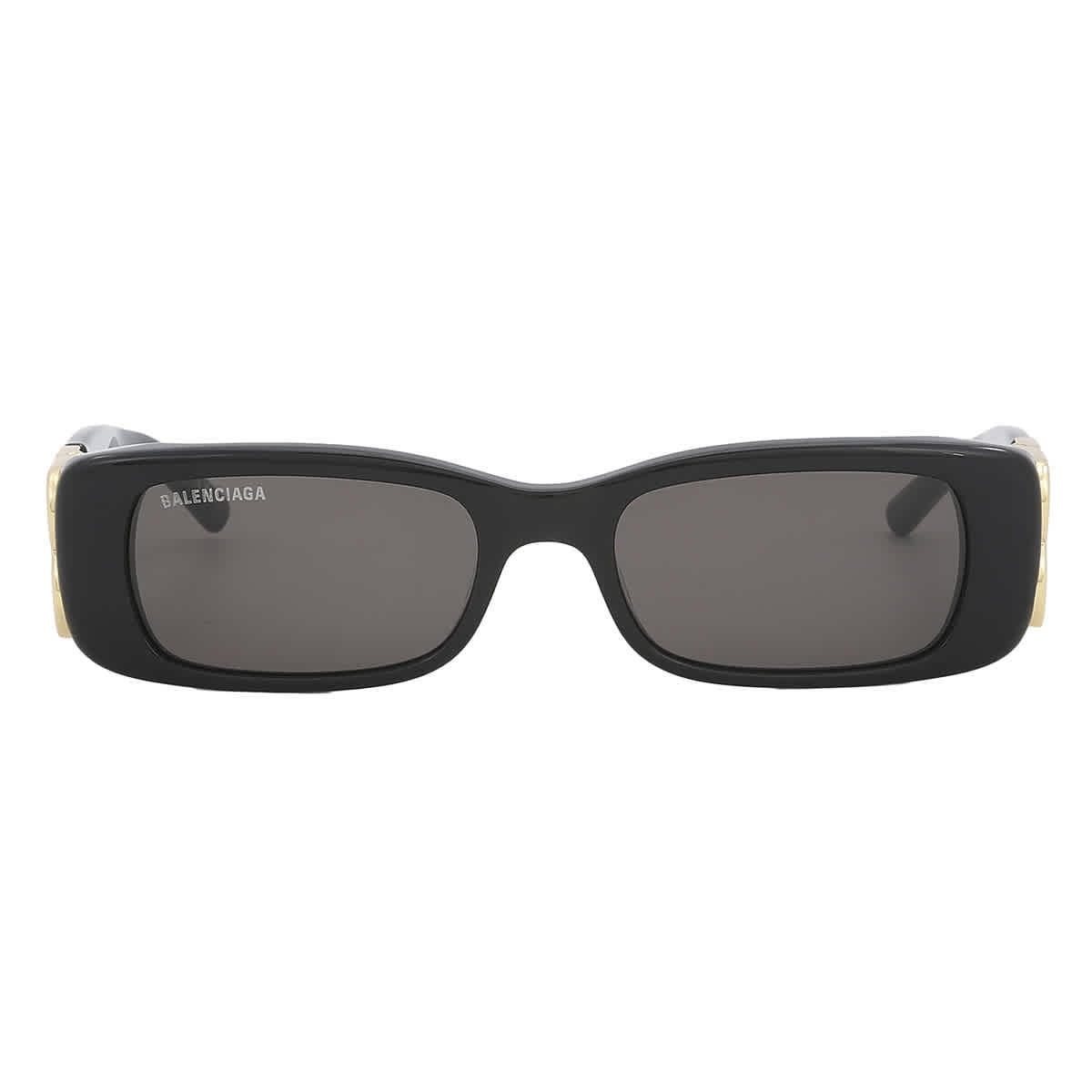 Balenciaga Grey Rectangular Ladies Sunglasses BB0096S 001 51 - Walmart.com