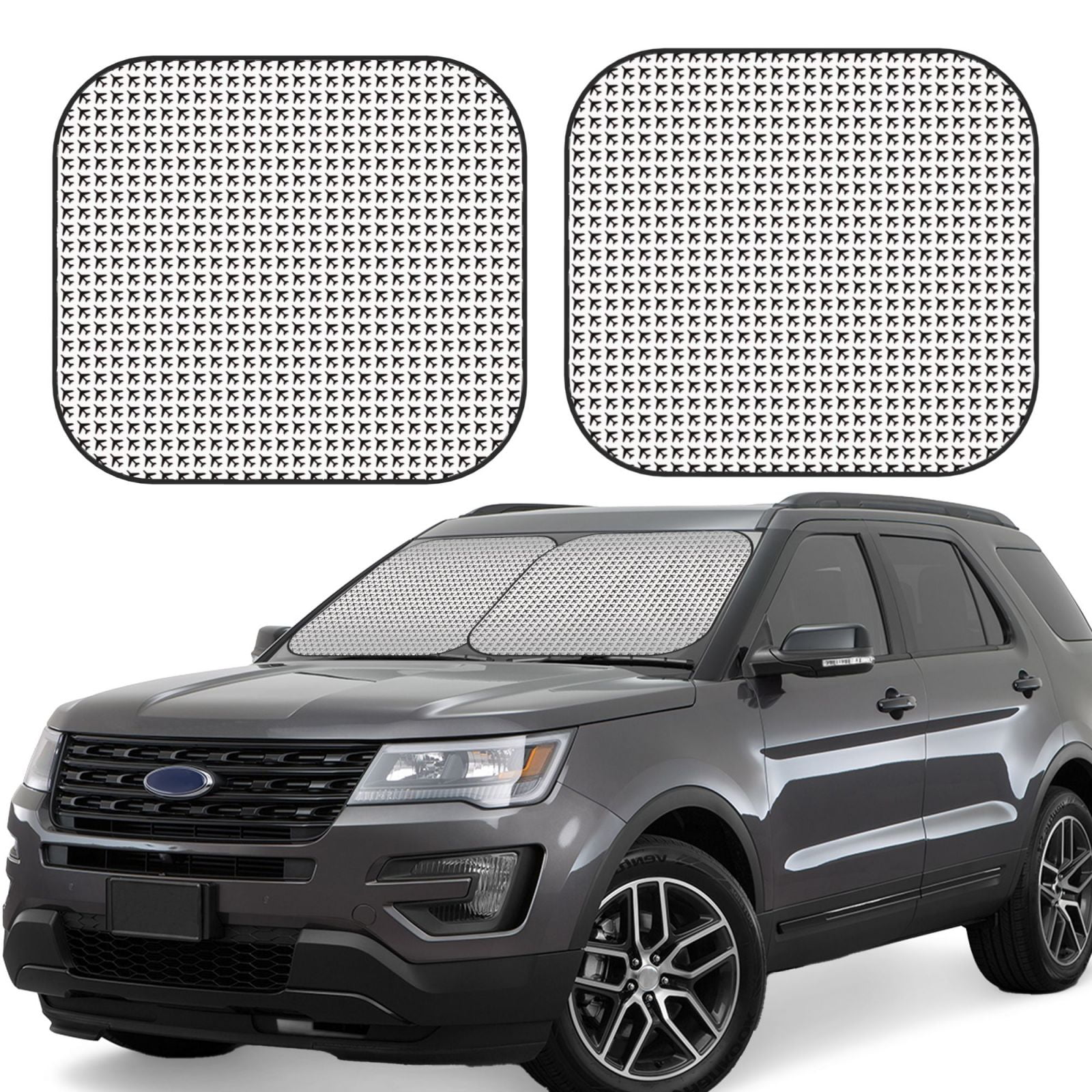 Balery 2 Piece Airplane Car Windshield Sun Shade|Foldable Front ...
