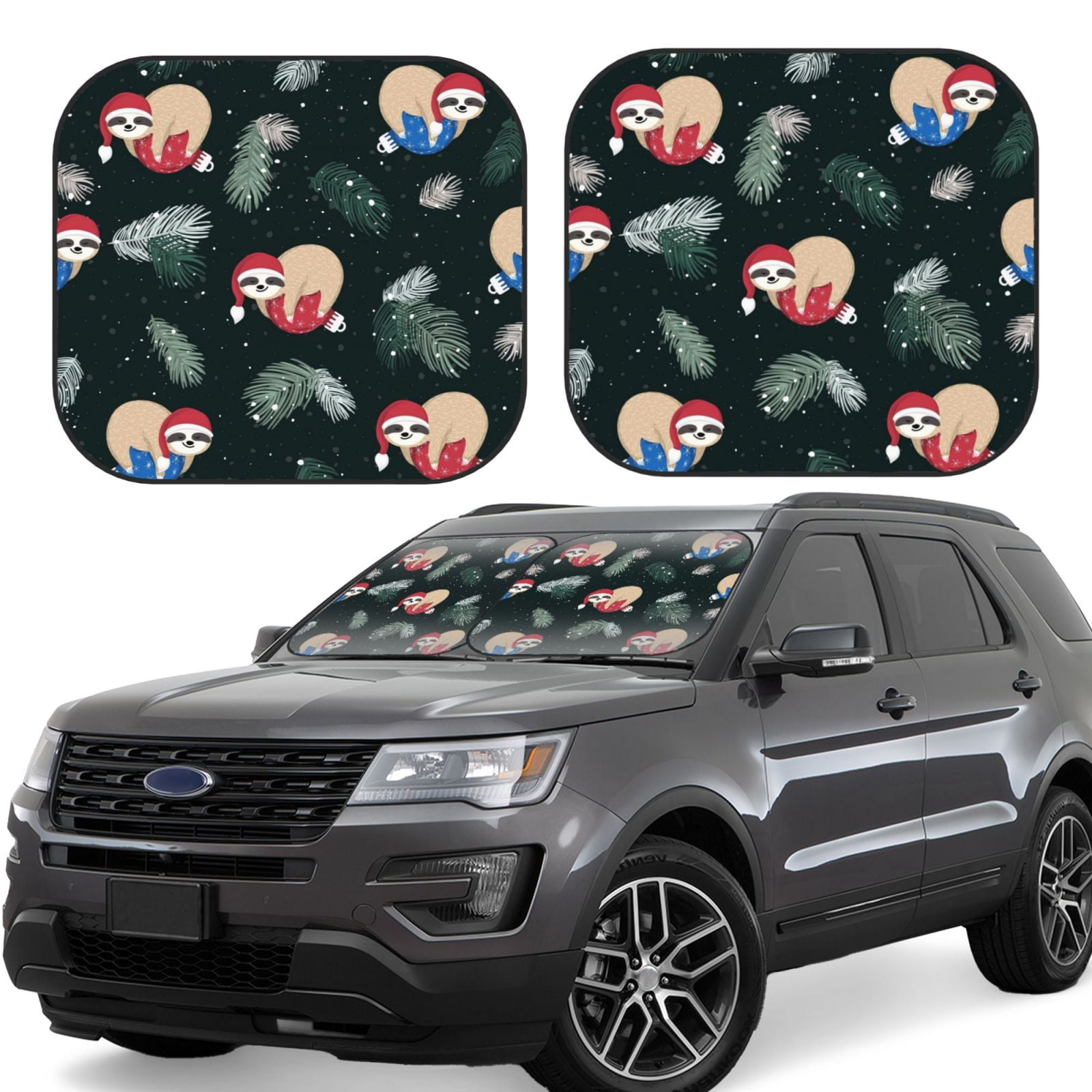 Balery 2 Piece Baby Sloths Sleeping On The Christmas Ball Car ...