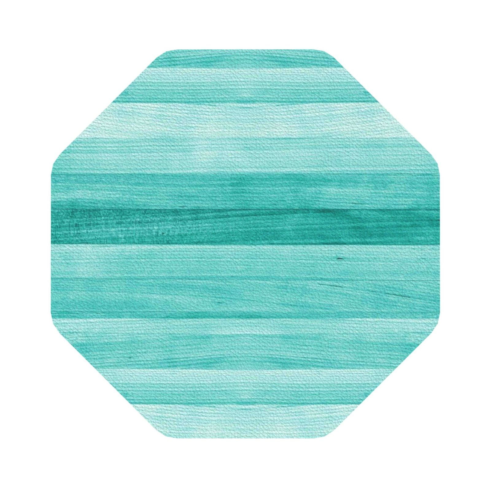 Balery 4 Pcs Teal Turquoiseleather Coasters Set, Drink Table Cup ...