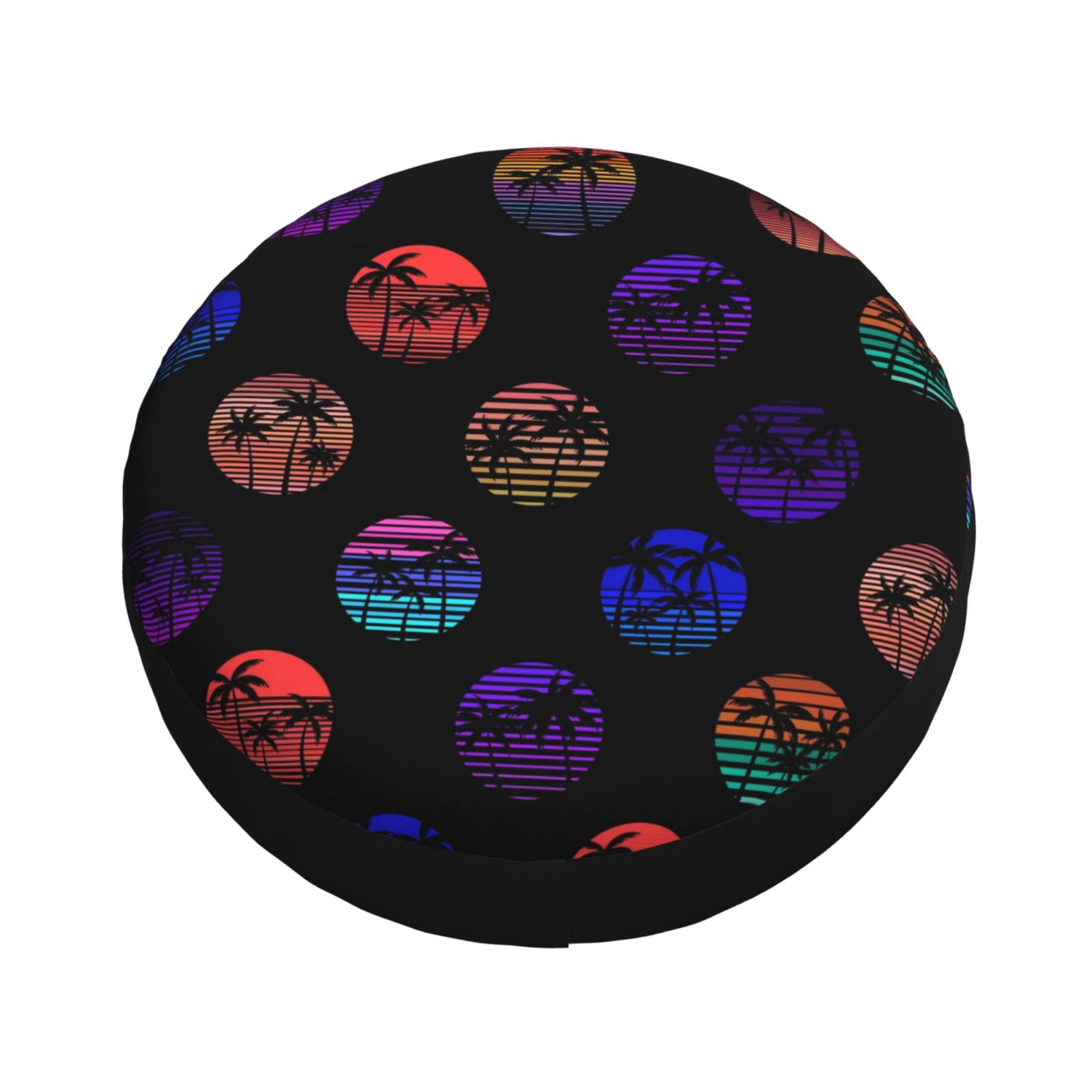 Balery 80s Style Palm Trees Tire Covers - Tough Tire Wheel Protector ...