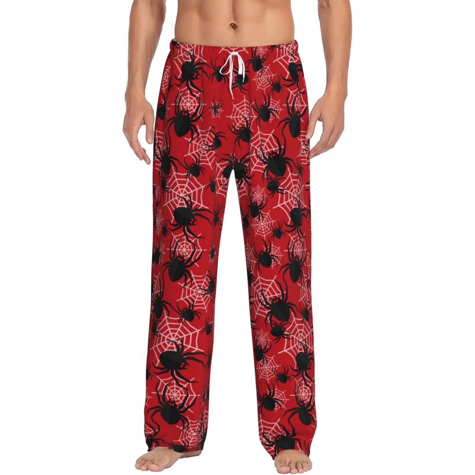 Balery A Web With A Spider 1 print Men's Pajama Pants,Ultra Lightweight ...