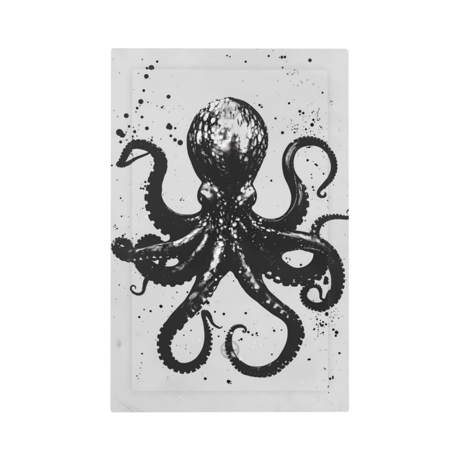 Balery Abstract Ink Octopus for Duplex Wall Plates Kit, Electrical ...