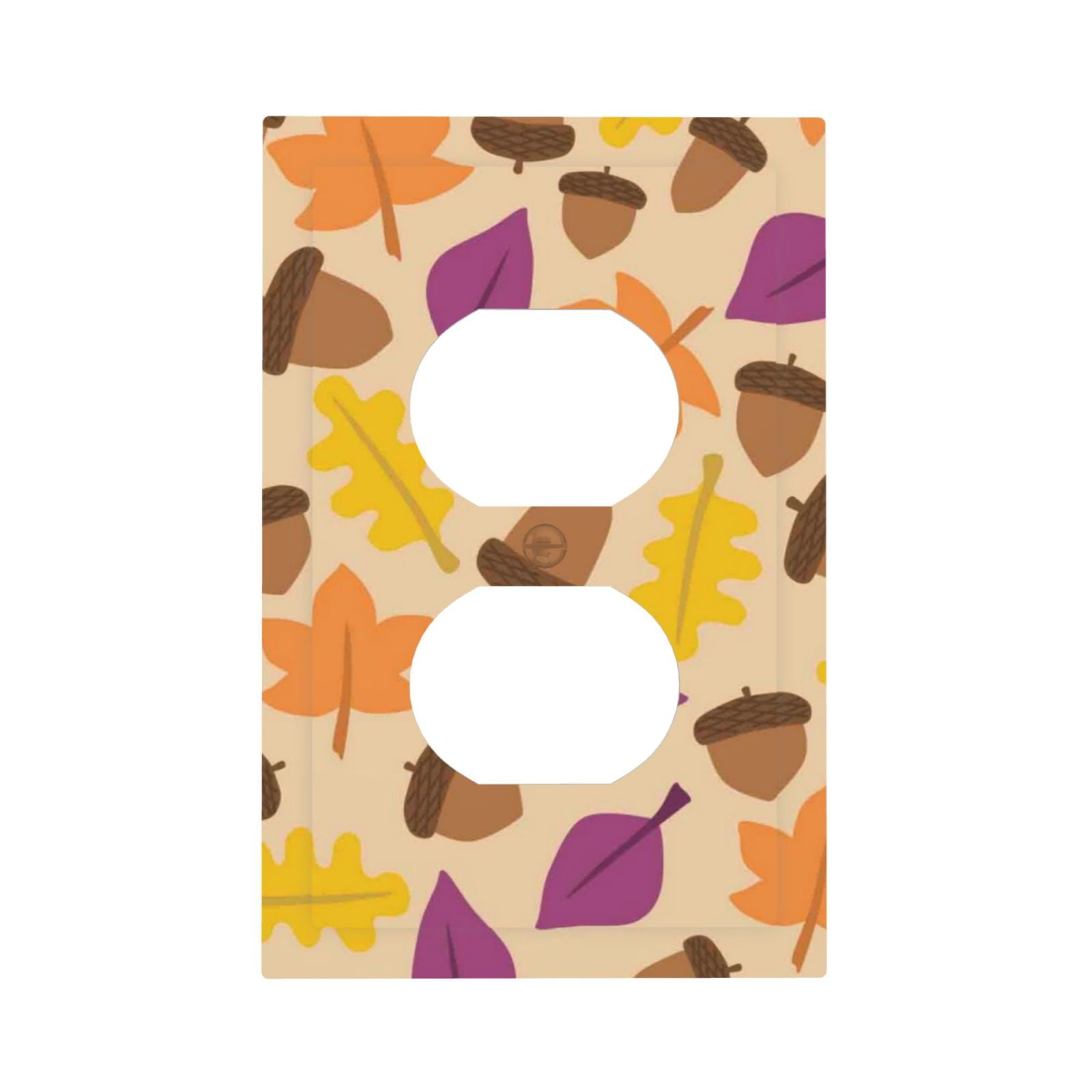 Balery Acorn Autumn Fall Leaf Leaves for Duplex Wall Plates Kit ...