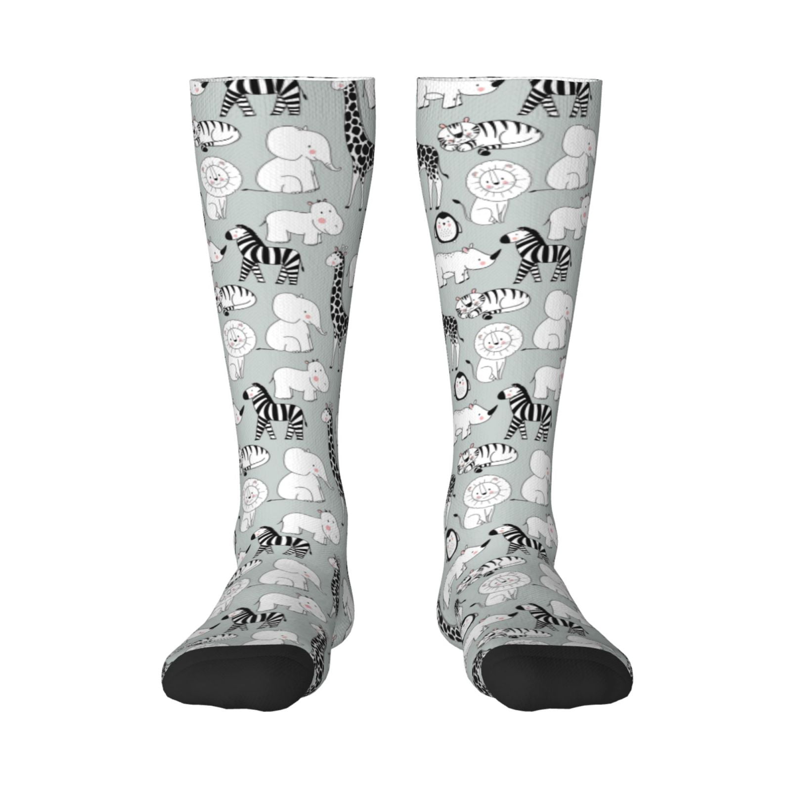 Balery African Animals Fun Novelty Socks Men'S Women'S Crew Socks Funny ...