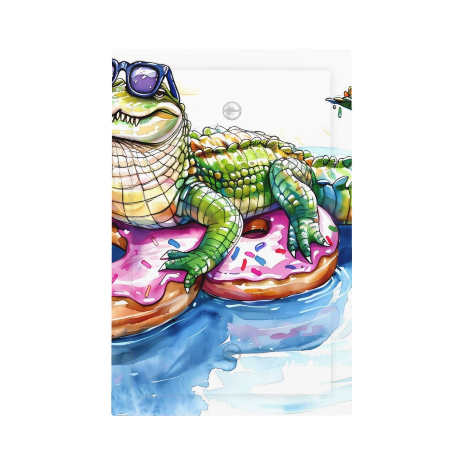 Balery Alligator Donut Pool Float for Duplex Wall Plates Kit ...