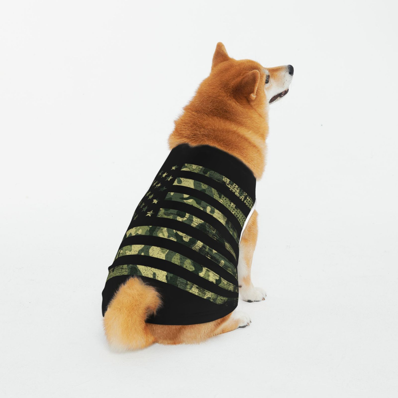 Balery American Flag Camo Pattern Cat Dog Sweater,Knit Big Dog Sweater ...