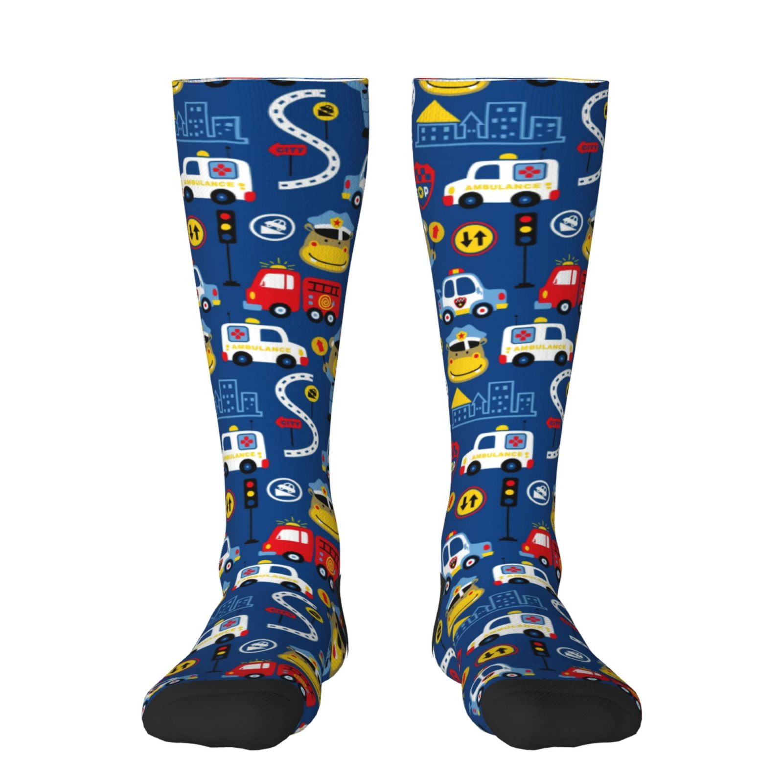 Balery Animals Rescue Team Fun Novelty Socks Men'S Women'S Crew Socks ...