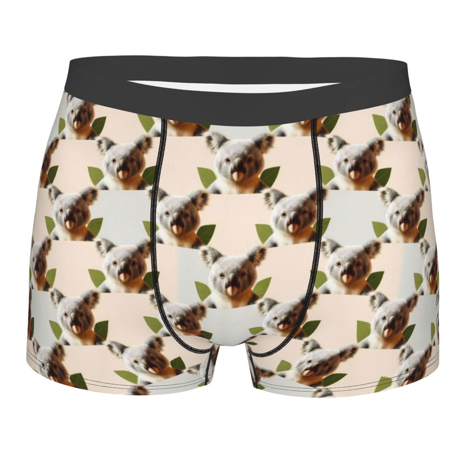 Balery Art cute koala Men's Boxer Briefs, Soft and Breathable Cotton ...
