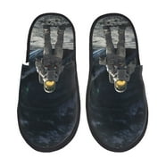 Oooh Geez Women's Cozy Fuzzy Slippers, Funny Plush House Shoes, Bubbly ...