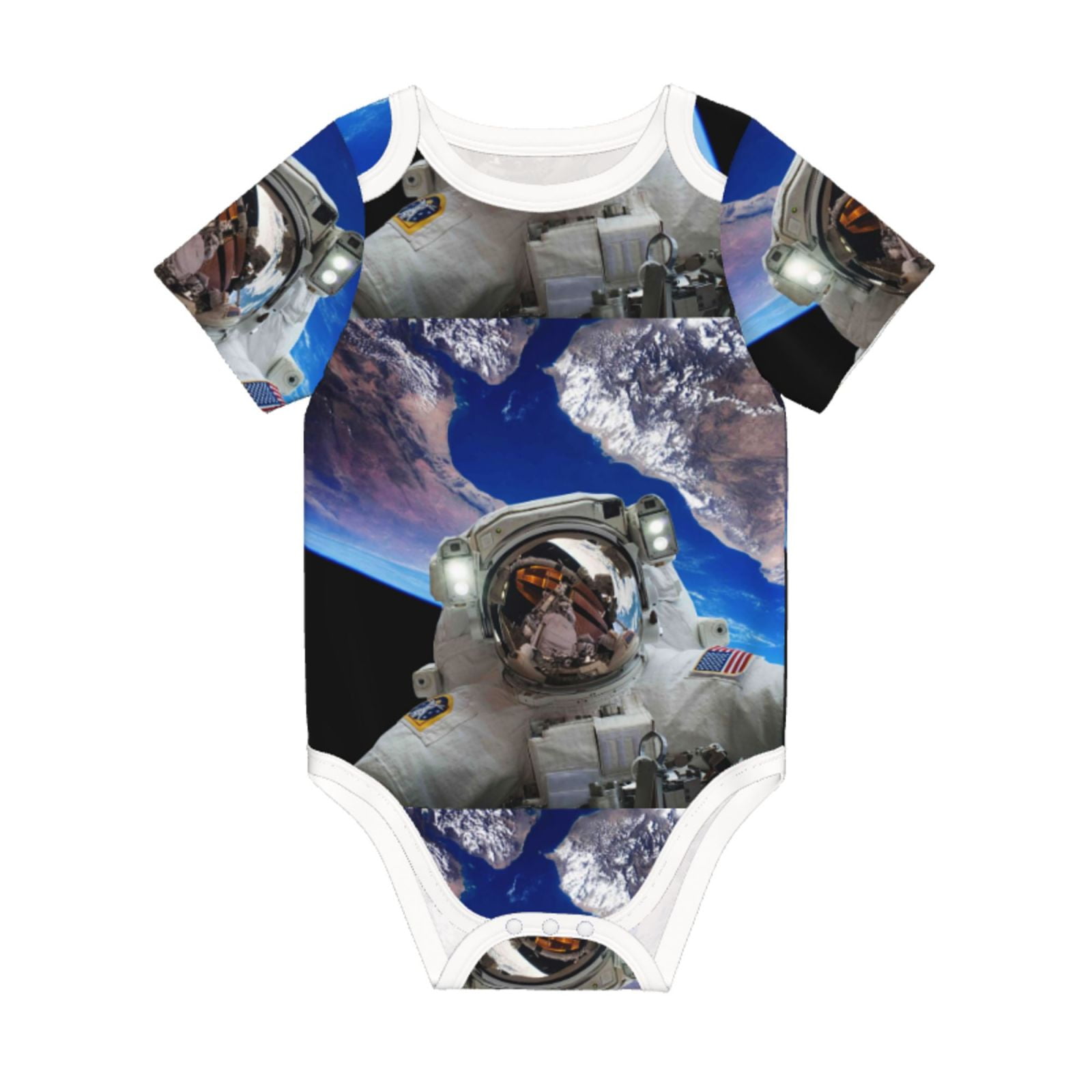 Balery Astronaut in Outer Space Pattern Baby Climbing Clothes Infant ...