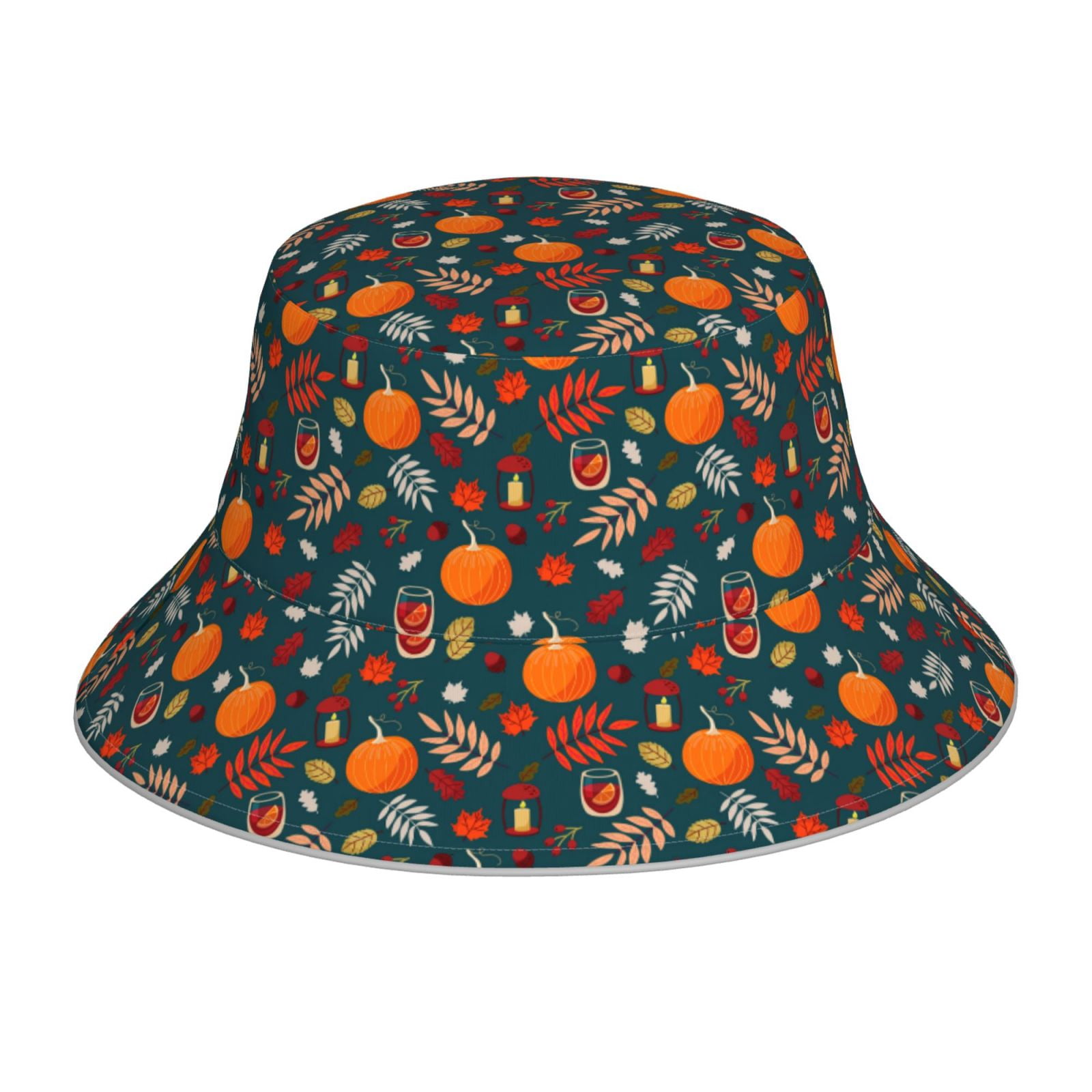 Balery Autumn with Pumpkins Sun Hats for Men Women Bucket Hat UPF 50 ...
