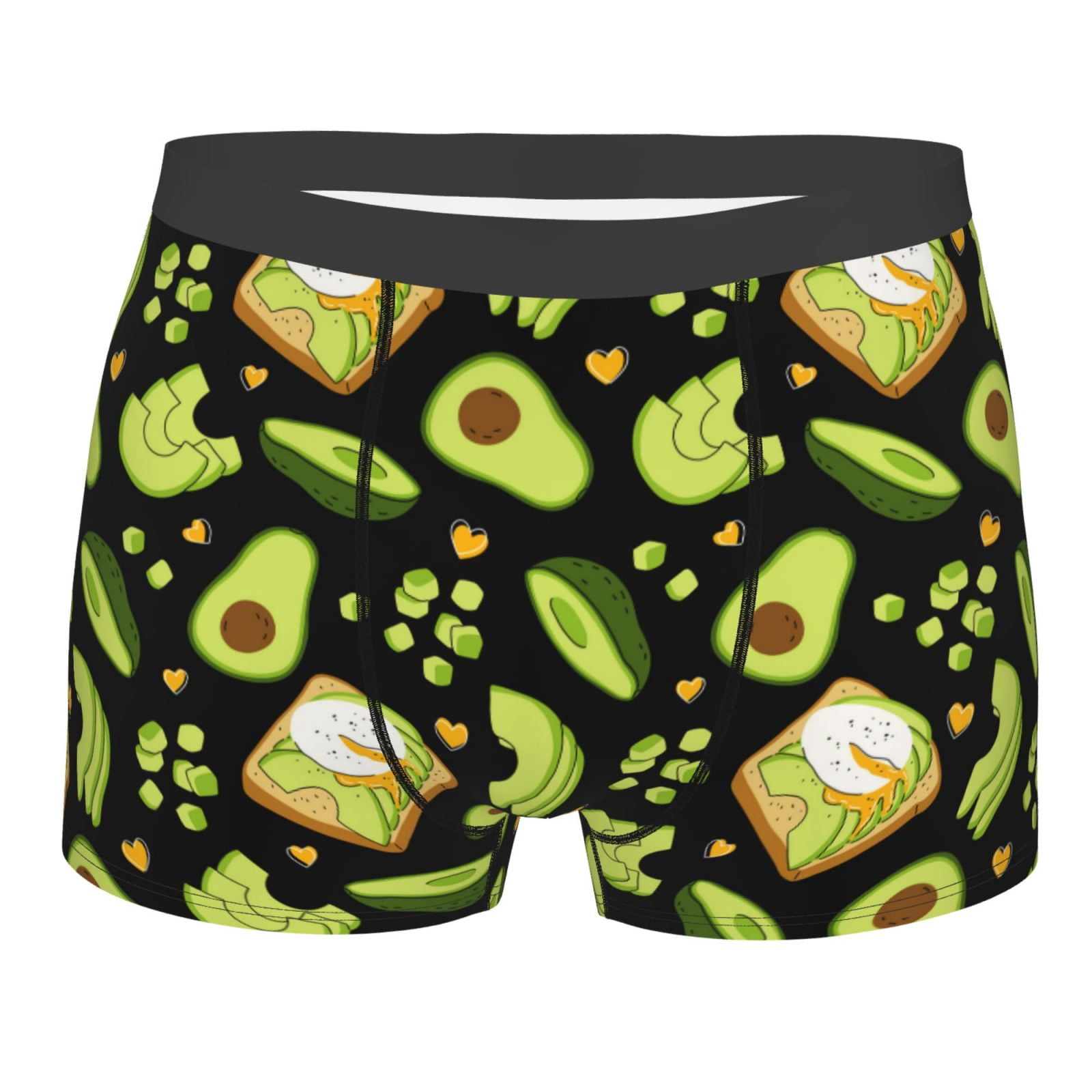 Balery Avocado Toast Men's Boxer Briefs, Soft and Breathable Cotton ...