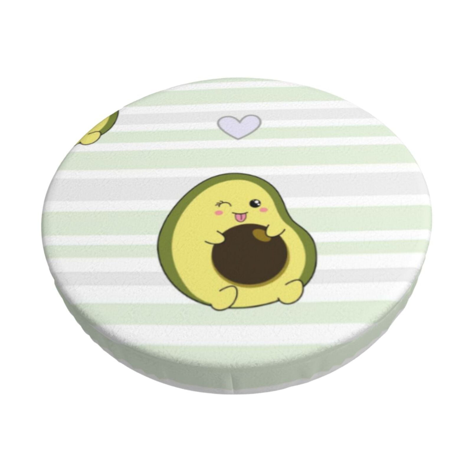 Balery Avocado of a Hear Round Bar Stool Seat Covers Velvet Fabric ...