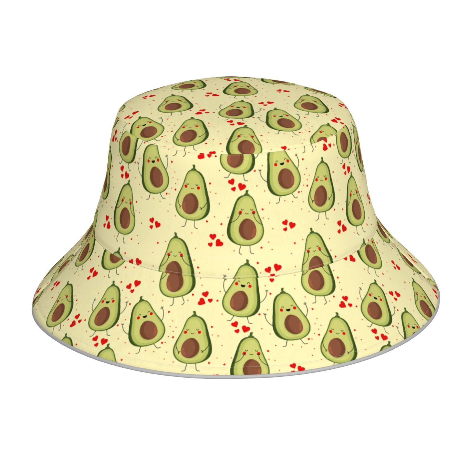 Balery Avocados And Hearts Sun Hats for Men Women Bucket Hat UPF 50 ...