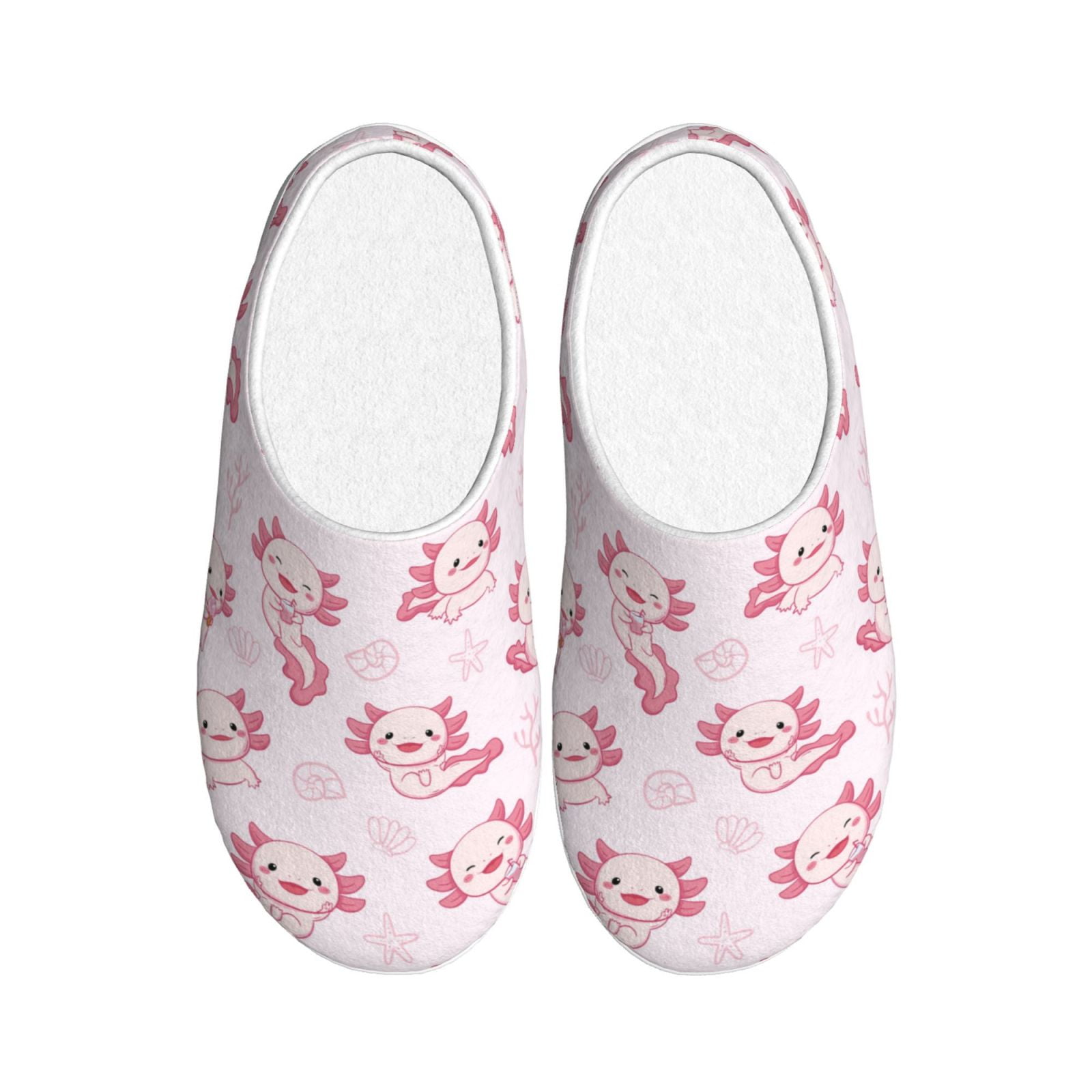 Balery Baby Salamander Pattern Women's Fuzzy Memory Foam Slippers ...