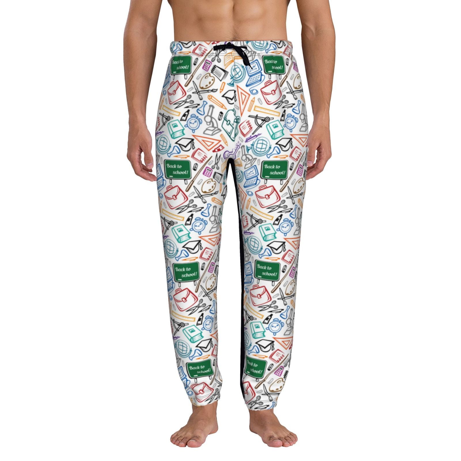 Balery Back To School Pattern Joggers for Men Athletic Workout ...