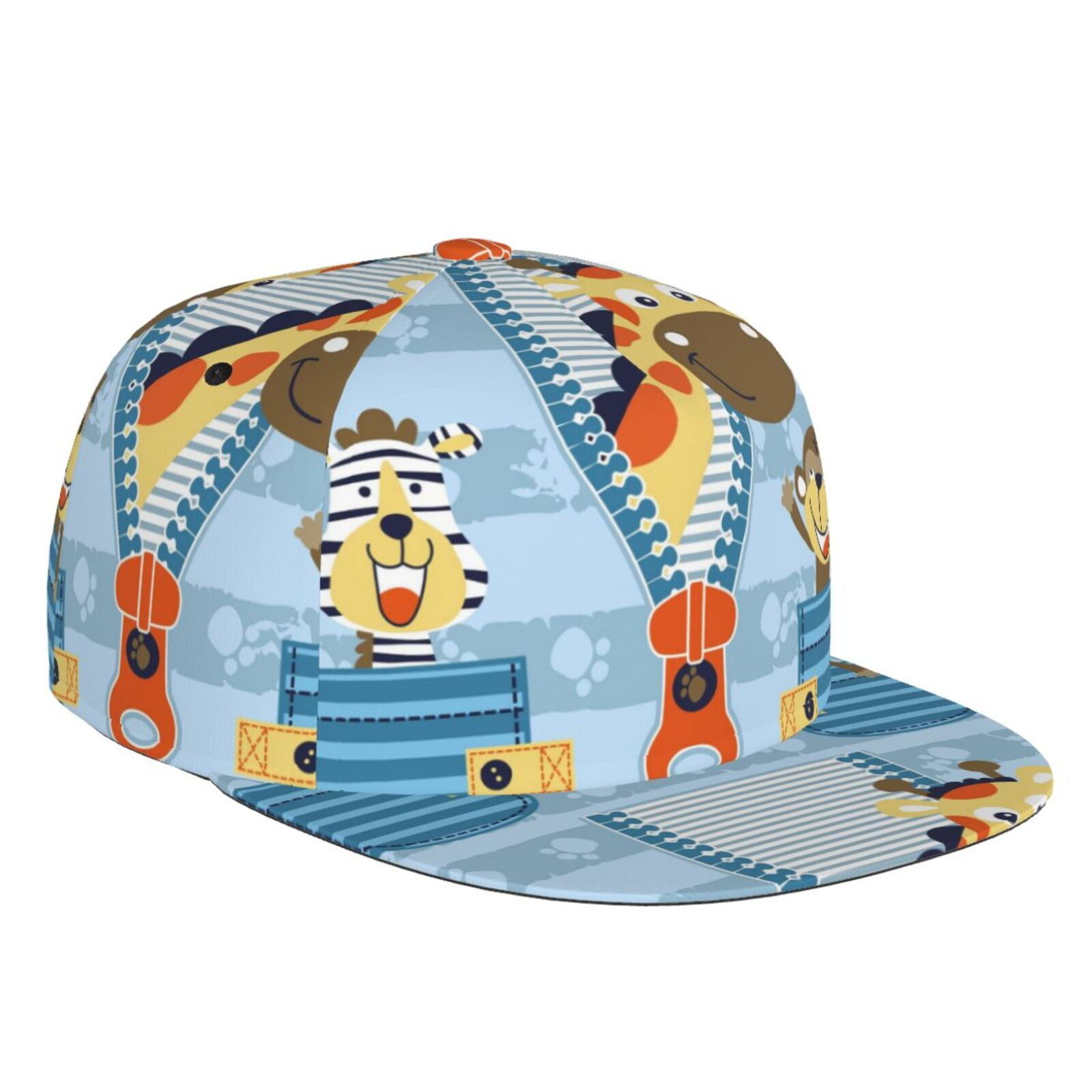 Balery Baseball Cap Flat Bill Hats for Men Adjustable Size for Running ...