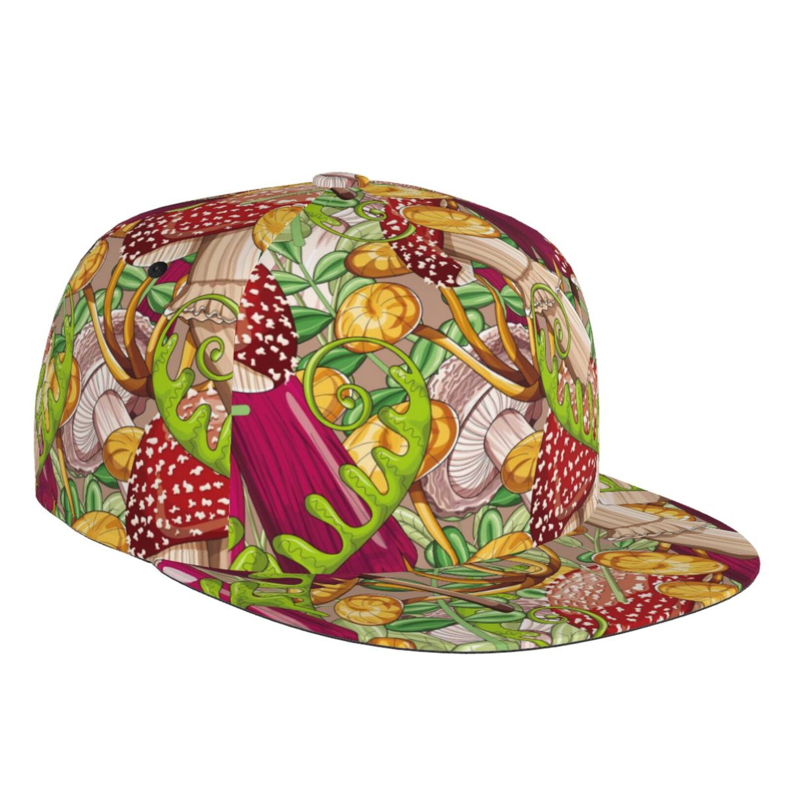 Balery Baseball Cap Flat Bill Hats for Men Adjustable Size for Running ...