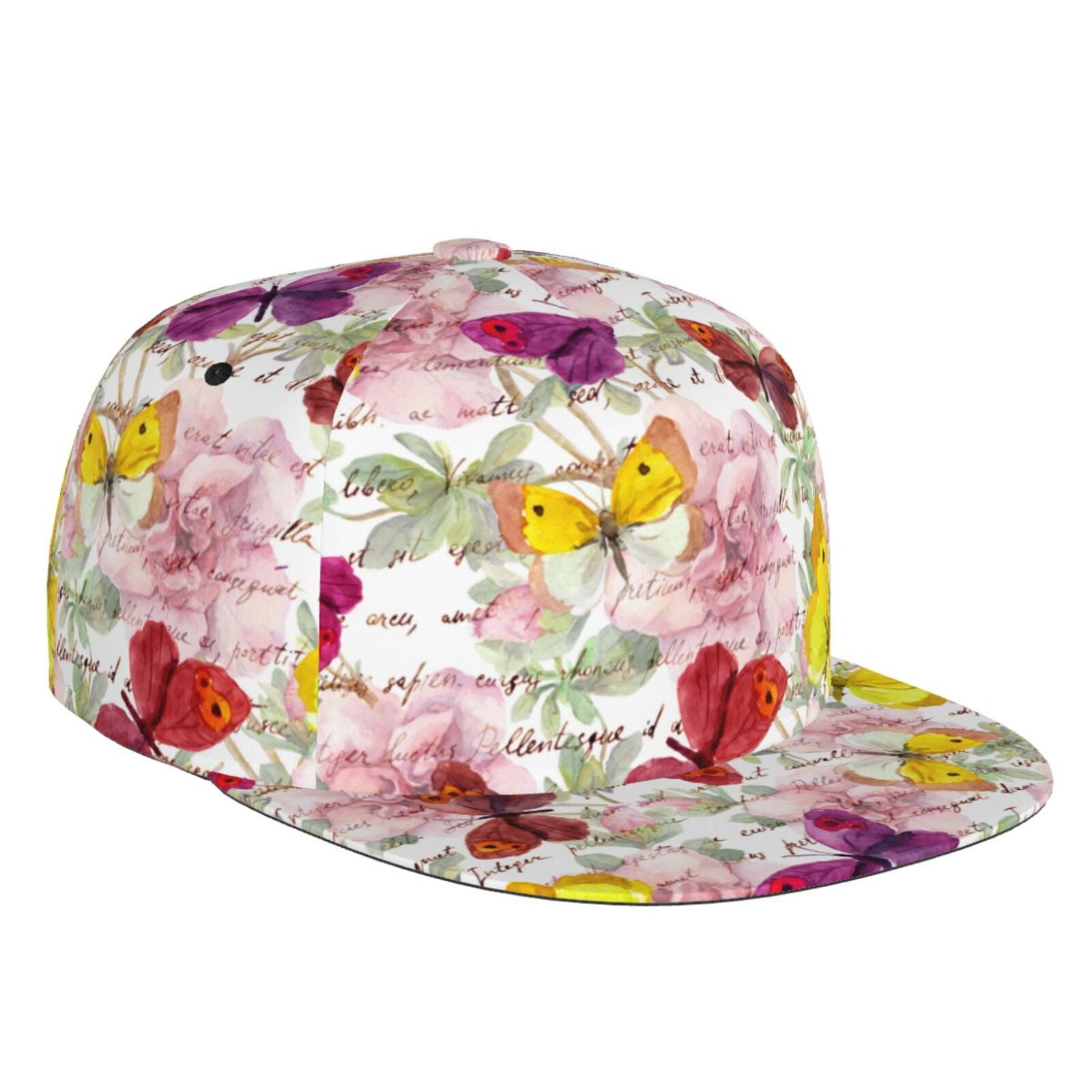 Balery Baseball Cap Flat Bill Hats for Men Adjustable Size for Running ...