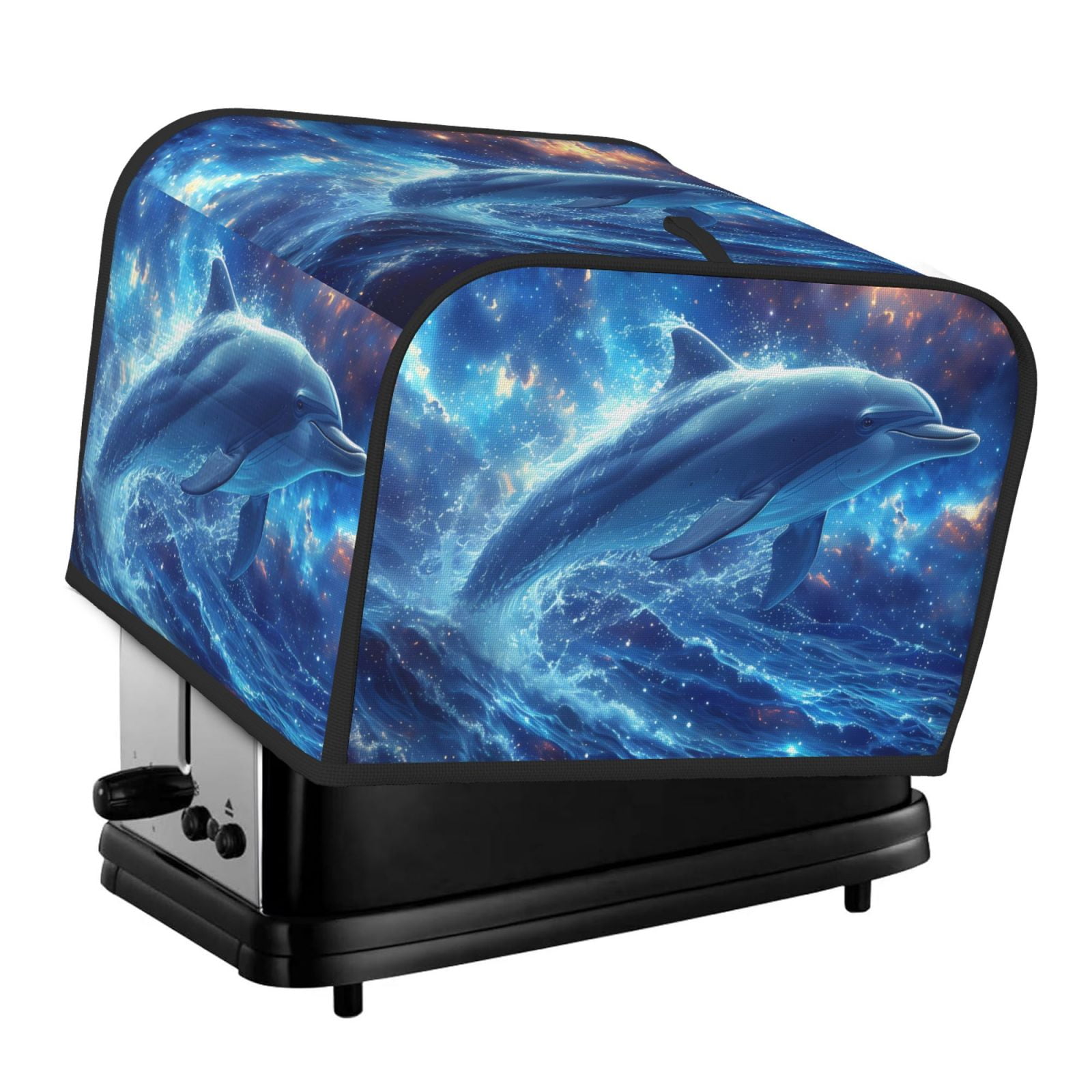 Balery Beautiful Ocean Dolphin Pattern Oven Cover Kitchen Bread Machine ...
