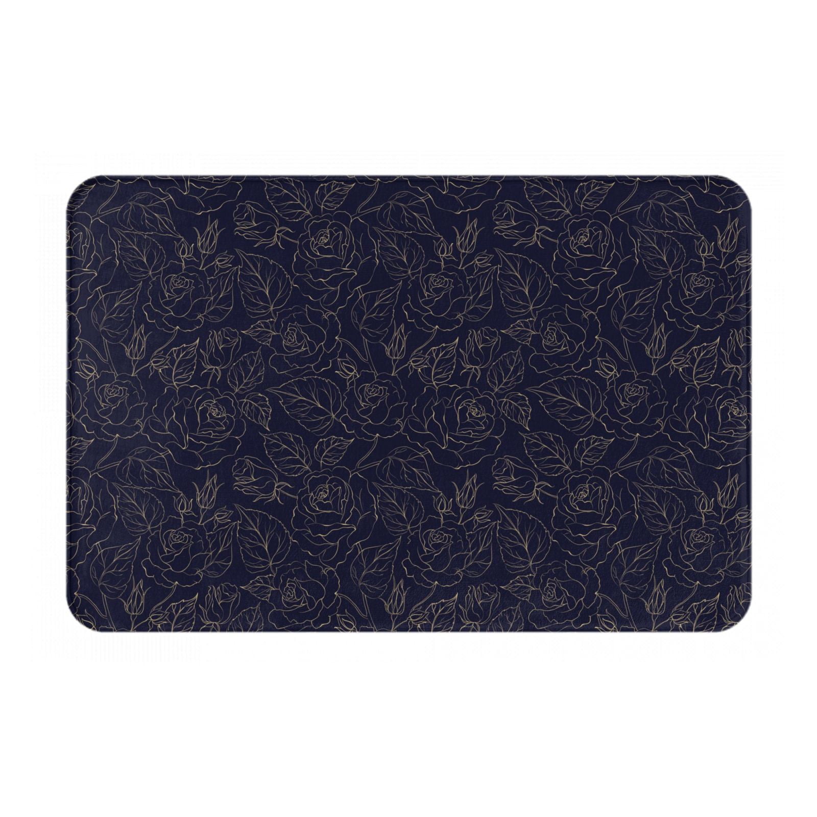 Balery Beautiful Roses Doormat, Durable Flannel Fabric, Waterproof ...