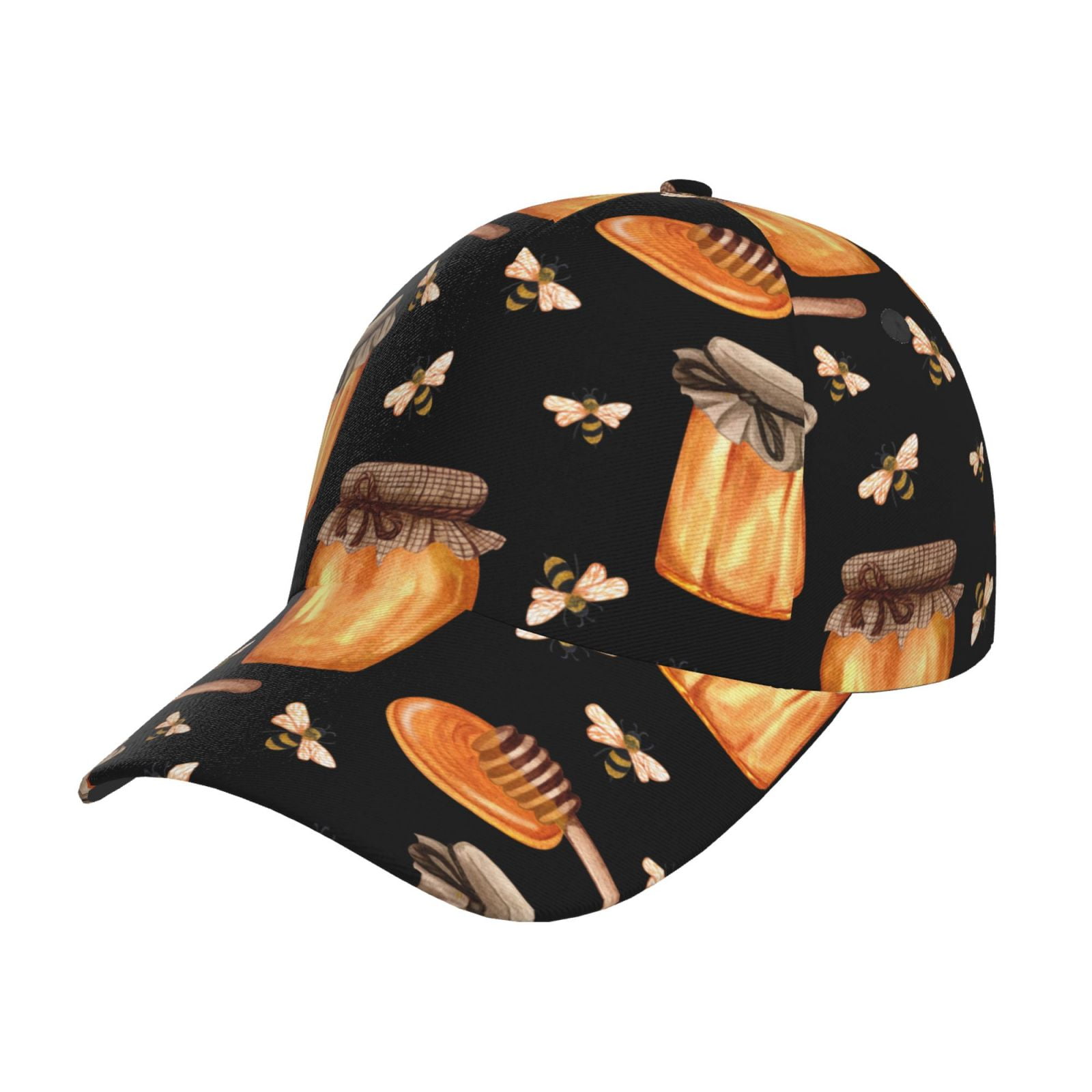 Balery Bee And Honey Baseball Cap For Women Men,Adjustable Size For ...