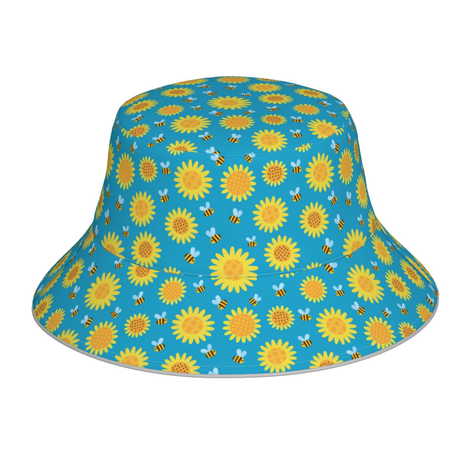Balery Bee Sunflower Sun Hats for Men Women Bucket Hat UPF 50+ Buckey ...