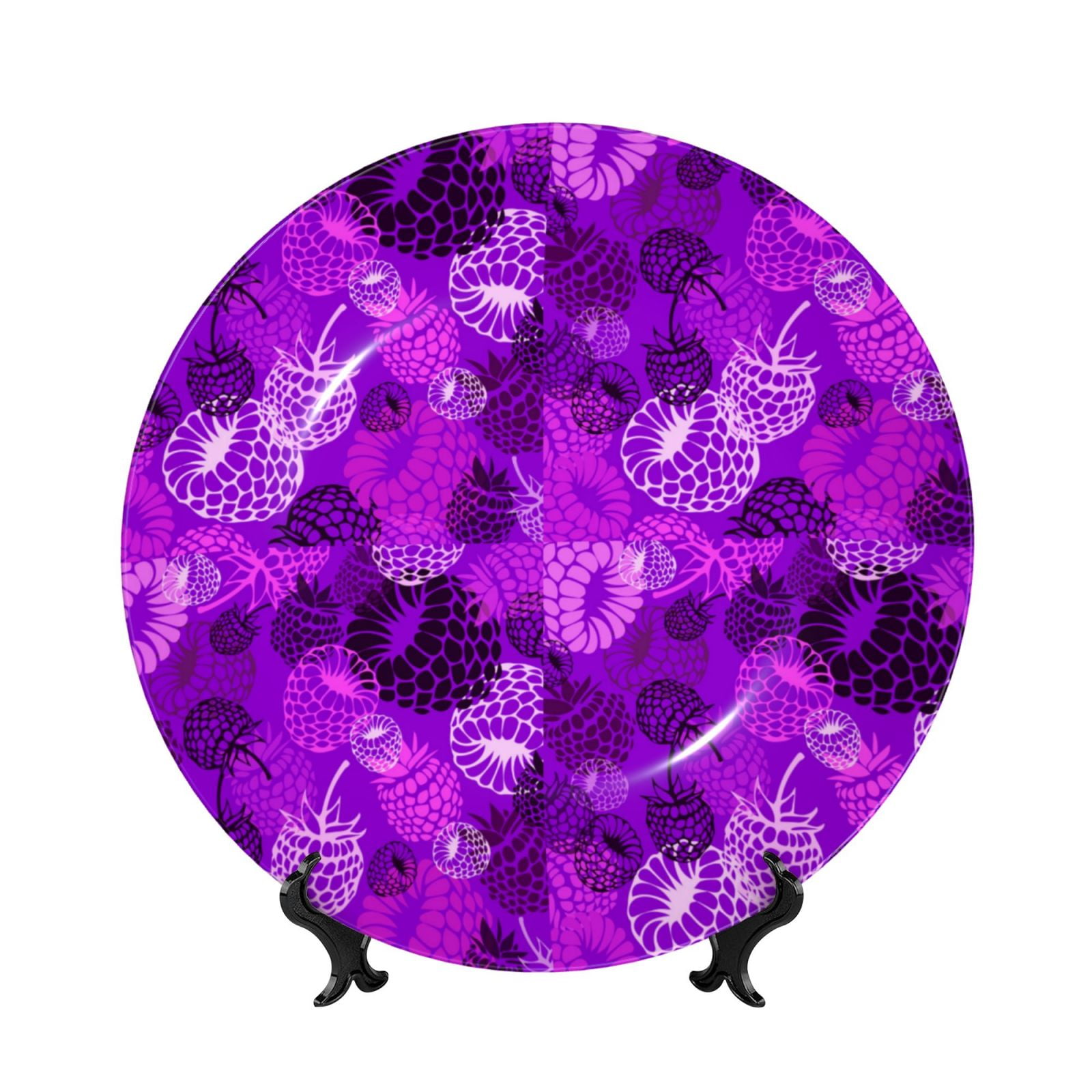 Balery Berry Raspberry Print Bone China Decorative Plate Ceramic Dinner ...