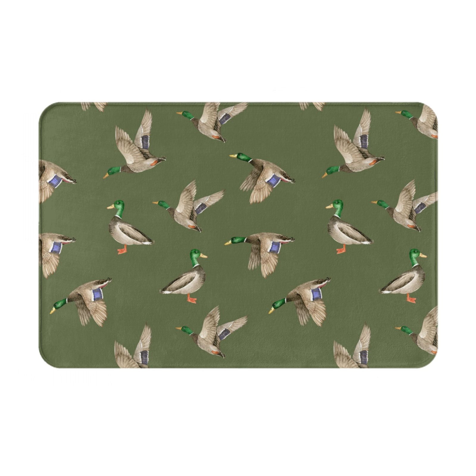 Balery Birds Wild Ducks Doormat, Durable Flannel Fabric, Waterproof ...