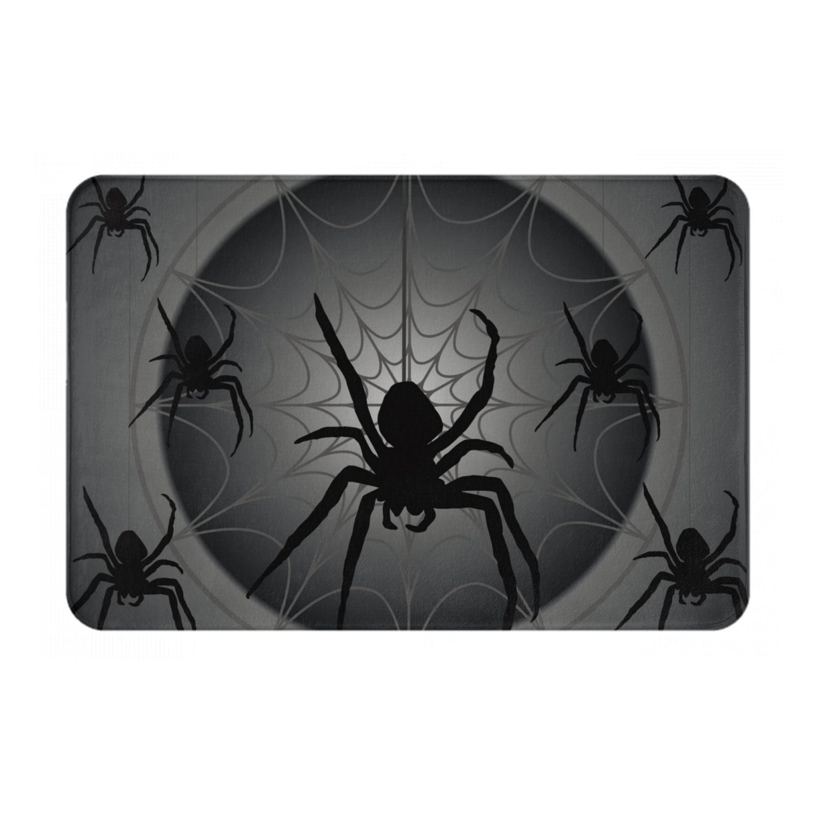 Balery Black Spiders Doormat, Durable Flannel Fabric, Waterproof Stain ...