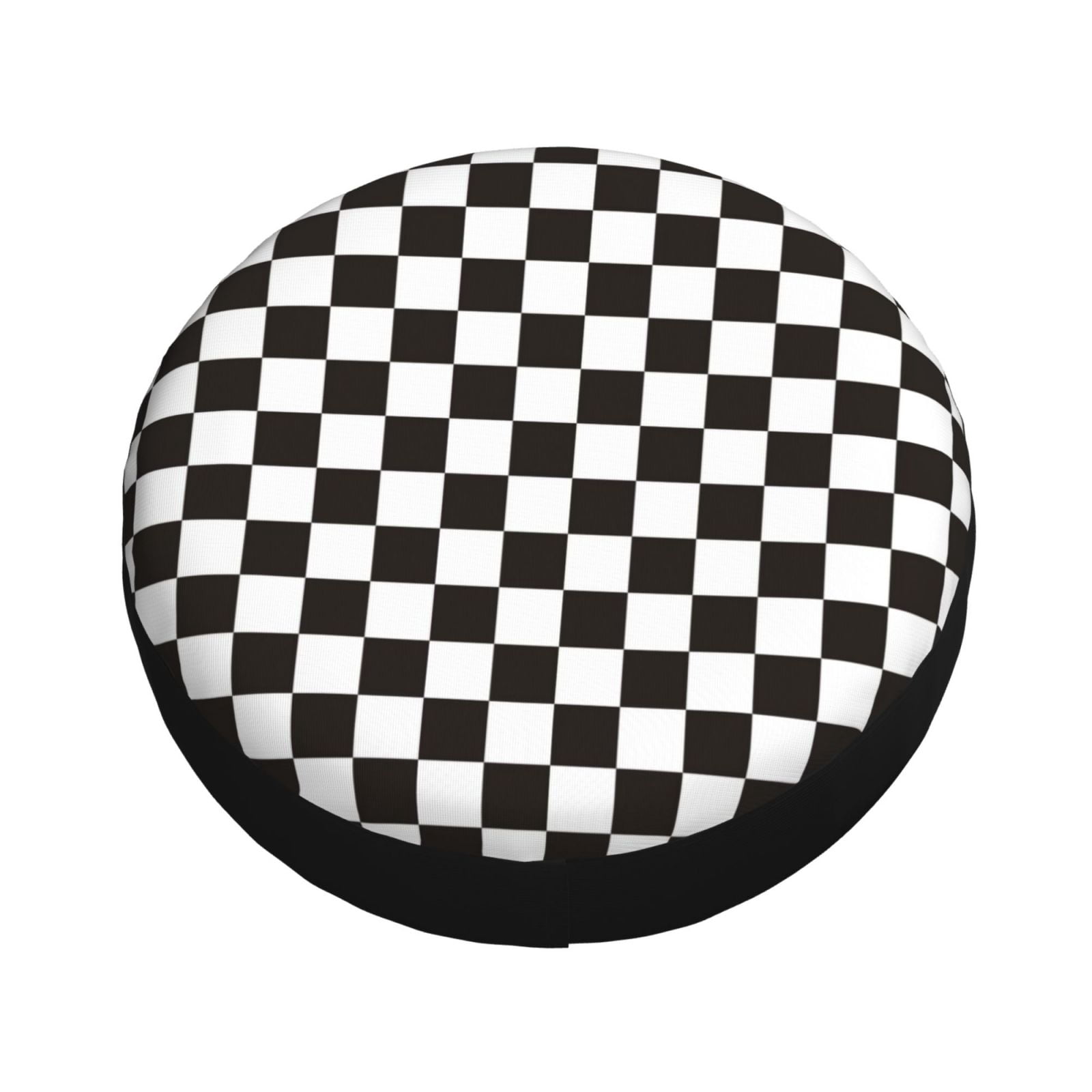 Balery Black and White Checkerboard Tire Covers - Tough Tire Wheel ...
