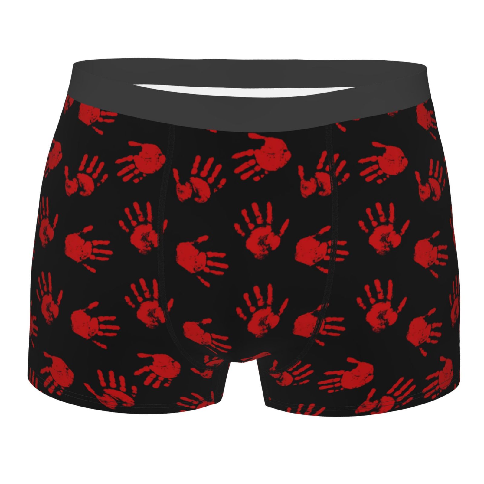 Balery Bloody Hand 1 Men's Boxer Briefs, Soft and Breathable Cotton ...