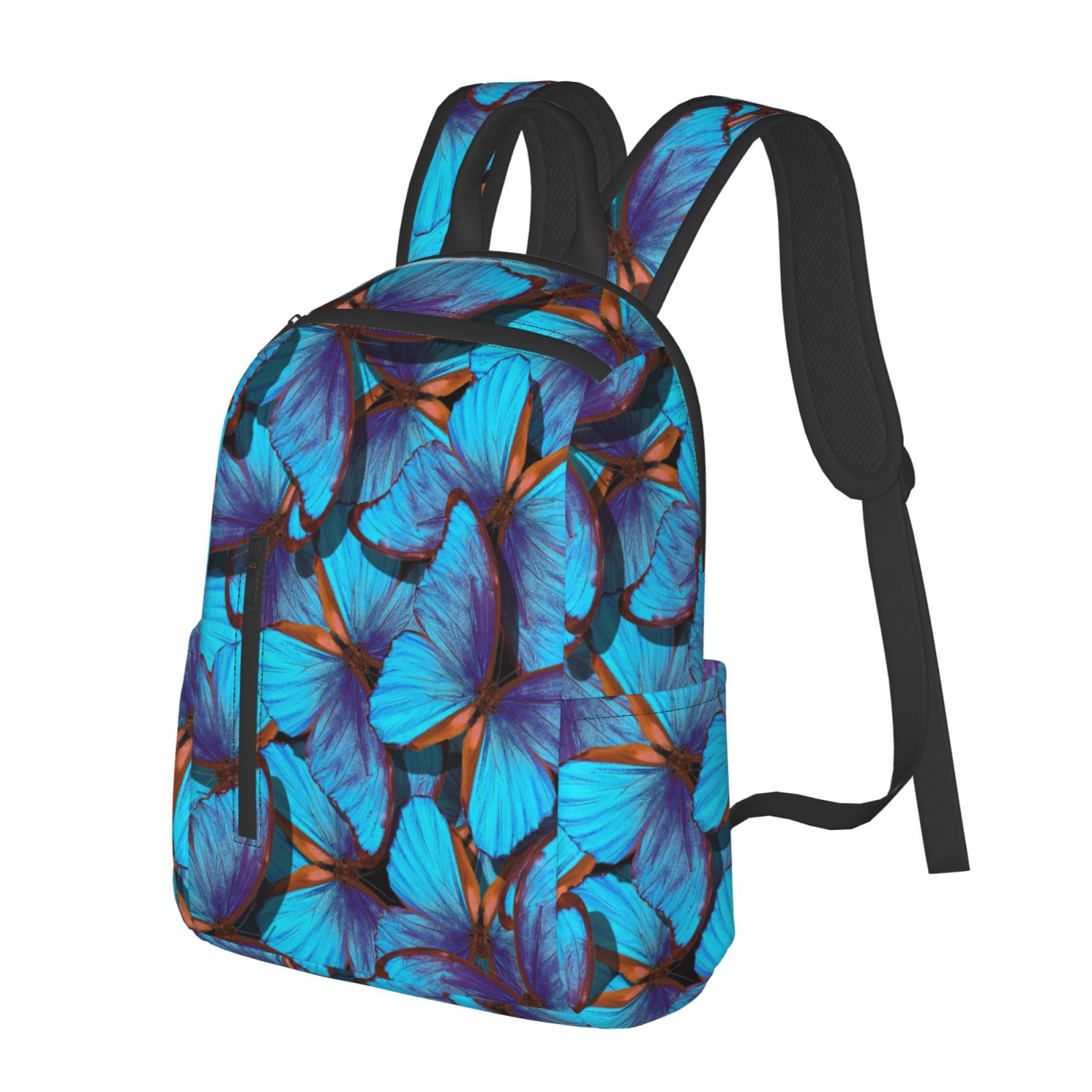 Balery Blue Butterflies Lightweight Backpack for Men and Women ...
