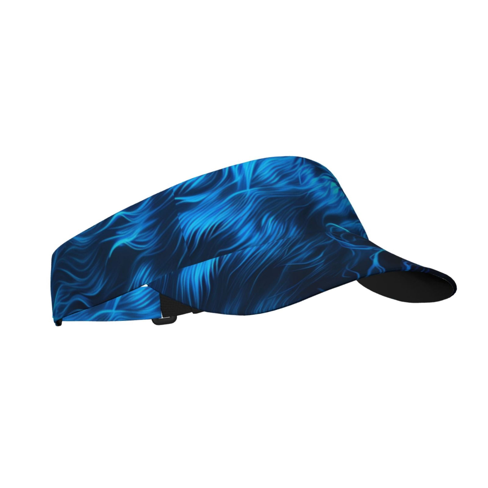 Balery Blue Fire Wolf Sport Wear Athletic Visor Sun Sports Visor Hat ...